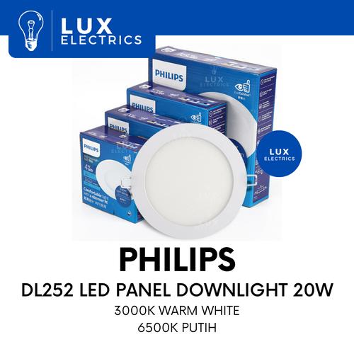 Jual Lampu DL252 Panel LED Downlight/DL 20W PHILIPS Warm White/Putih ...