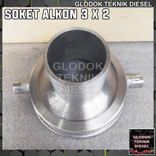 Jual Socket Soket Sambungan Selang Alkon Pompa Air 3 x 2 Inch Alumunium - Kota Tangerang ...
