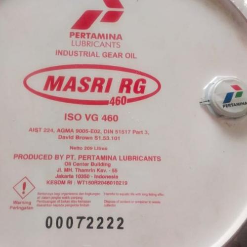 Jual Oli Pertamina Masri RG 460 ISO VG 460//209Liter - Kab. Tangerang ...