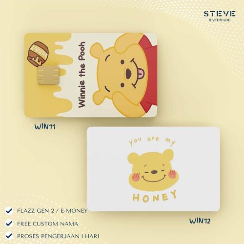 Promo Flazz Gen 2 BCA Emoney Mandiri Winnie The Pooh 11-20 Custom Nama ...
