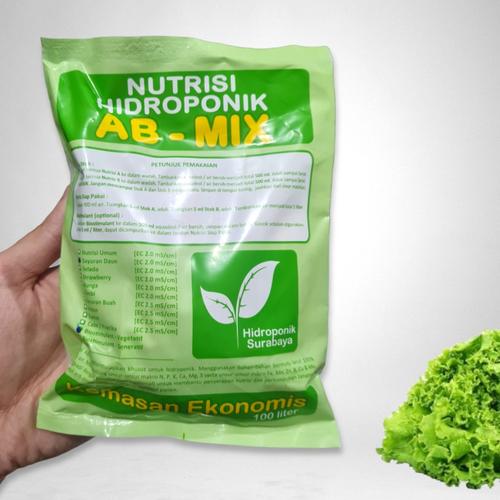 Jual Nutrisi Hidroponik AB Mix sayur daun 1 lt + bonus sendok takar ...