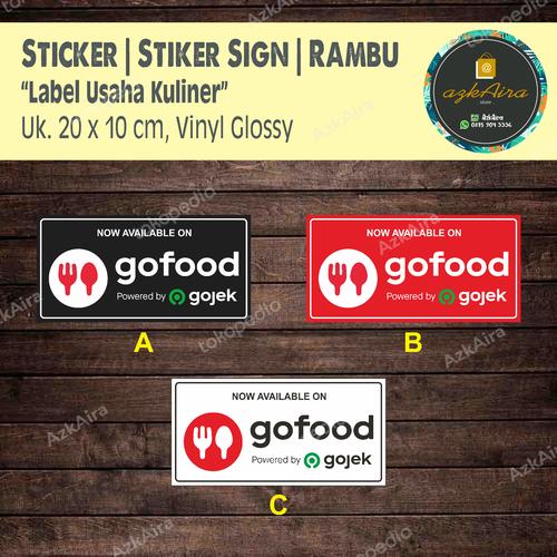 Jual Sticker Stiker Label Nama Untuk Usaha Kuliner - Uk. 20x10 cm - Kab ...