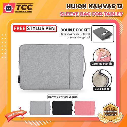 Jual Pouch Bag Huion Kamvas 13 13Pro Drawing Tab Sarung Case Sleeve ...