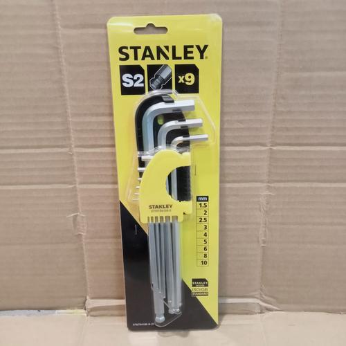 Jual Stanley STMT 94158-8-23 9pcs Extra Long Spherical Metric Hex Key ...