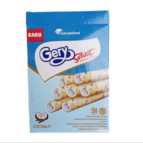 Jual GERY Saluut ROLL Coconut Wafer Roll Krim Kelapa Gery Salut - Kota ...