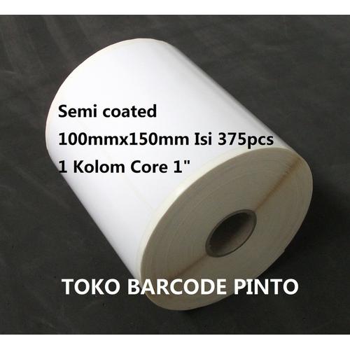 Jual Label Semi Coated TOP 100x150mm 1Line 375pcs Gap 2mm Core 1 Inchi ...