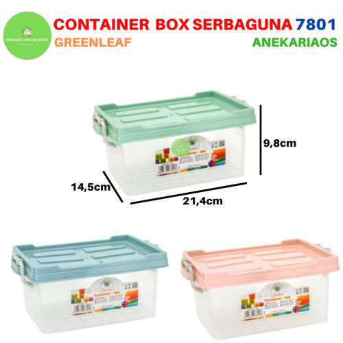 Jual Container Q Seven Box Tempat Penyimpanan 1,7 Liter 7801 Green Leaf ...