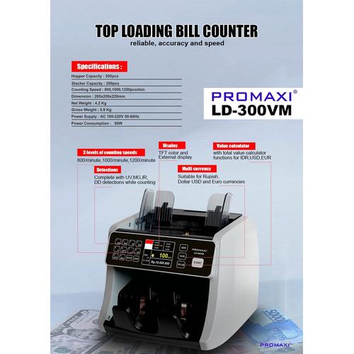 Jual Mesin Hitung Uang Promaxi LD 300VM/Money counter LD 300VM - Jakarta Barat - Belanja Murah ...