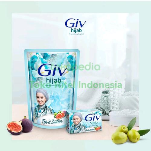Jual Giv Body Wash Hijab 450ml/Sabun Cair Giv White Hijab Pouch 450 ml ...