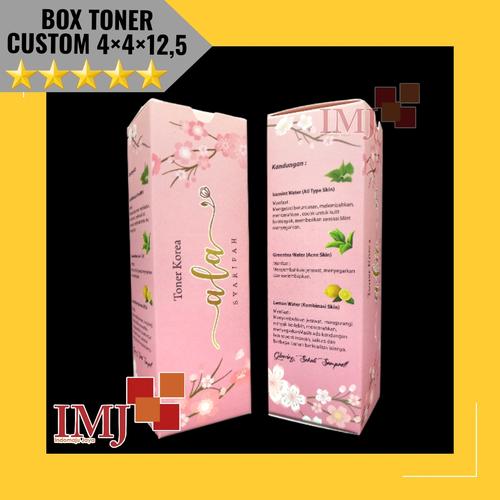Jual BOX TONER CUSTOM 4x4x12,5 KARDUS SKINCARE 4×4×12,5 BOX SERUM ...