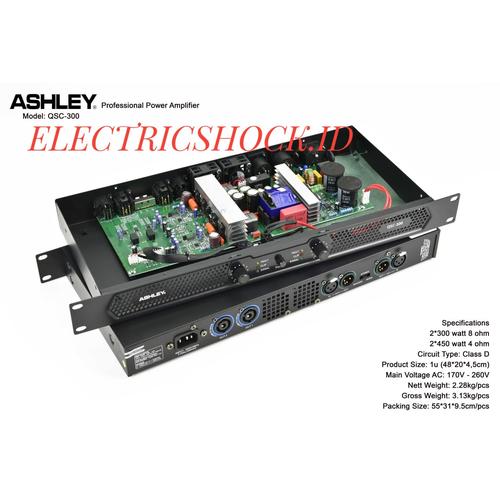Jual POWER AMPLIFIER ASHLEY QSC 300 / ASHLEY QSC300 ORIGINAL - Jakarta ...