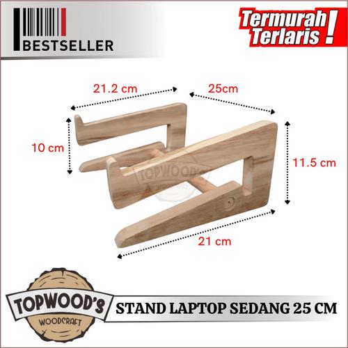 Jual Stand laptop meja notebook tatakan dudukan tablet kayu - sedang ...