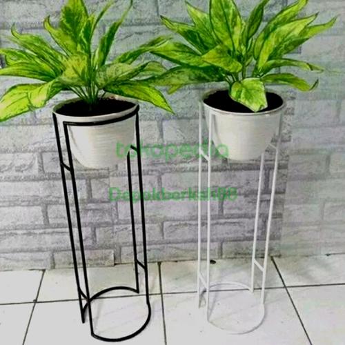 Jual Tinggi 60Cm/Standing Pot Besi/Rak Bunga Besar/Pot Standing Bunga ...