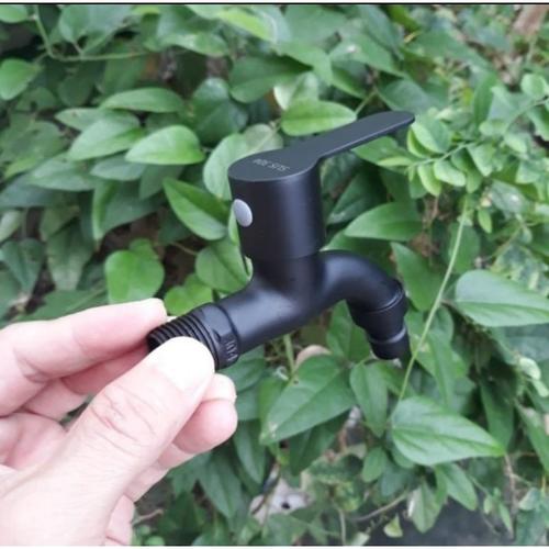 Jual Kran taman black stainless 304 / Kran hitam / kran tembok hitam ...