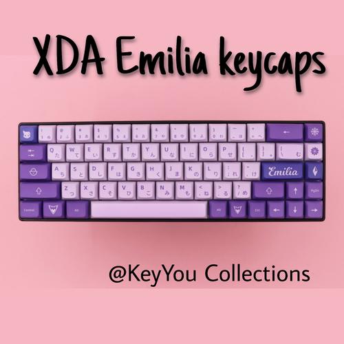 Jual XDA Emilia purple keycaps pbt not lavender frost witch - Kab ...