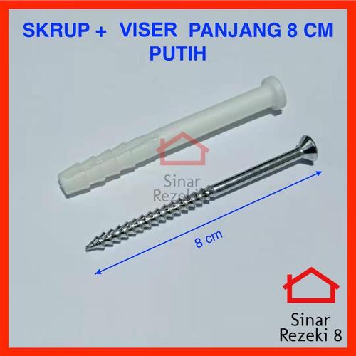 Jual SET Sekrup + Viser PANJANG 6 / 8 CM / Skrup S8 Visher Pengencang ...