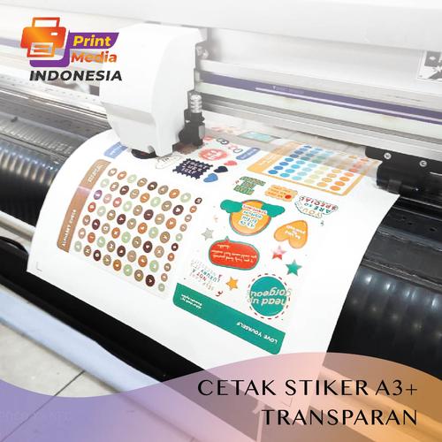 Jual Cetak Stiker Custom Print & Cut / Stiker A3+ / Stiker Label Transparan - Kab. Tangerang ...