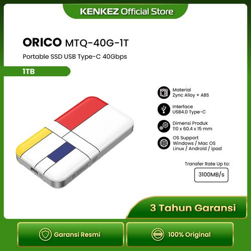 Promo ORICO MTQ-40G-1T SSD Eksternal 1TB USB Type-C - 40Gbps Cicil 0% 3x - Jakarta Pusat ...