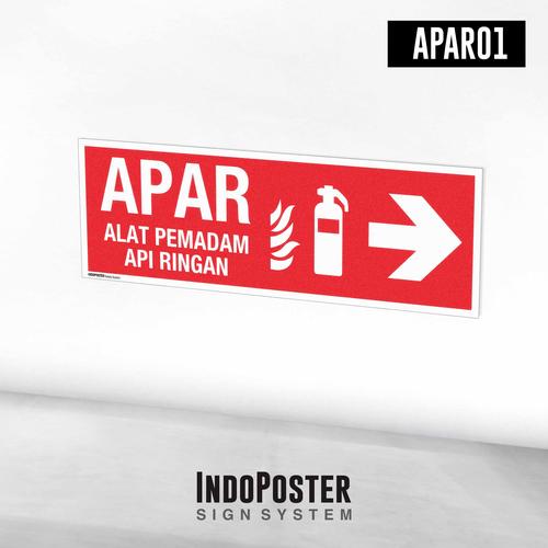 Jual Stiker Safety Sign K3 Petunjuk APAR Alat Pemadam Api Ringan Arah ...
