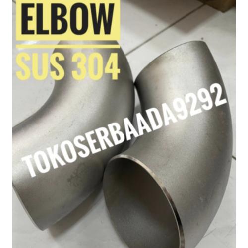 Jual Elbow SUS 304 (Seamless) 3" inch SCH 20 ; Elbow Sch 20 3" inch ...