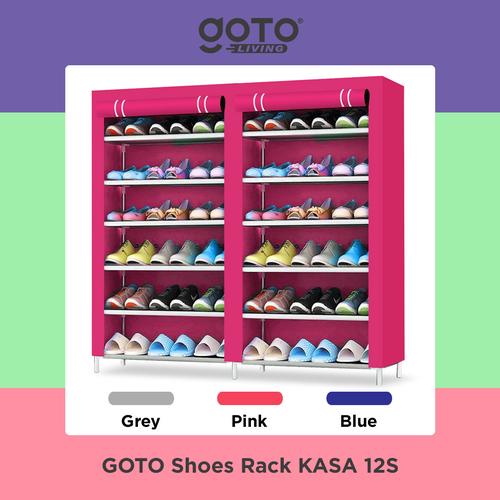 Promo Goto Kasa Rak Sepatu Kain Portable Susun Shoes Rack Lemari ...