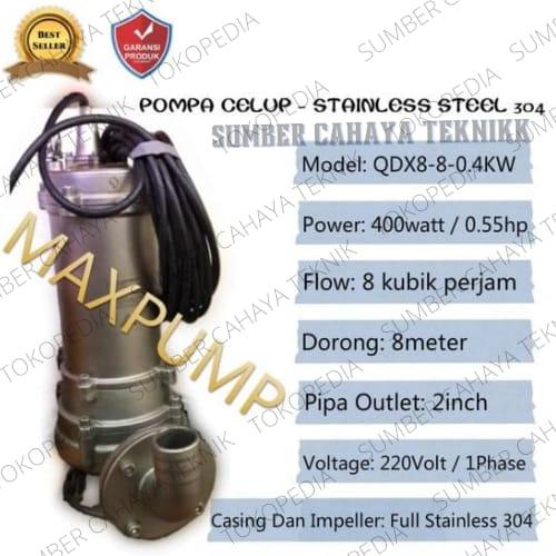 Jual POMPA CELUP AIR KOTOR 5.5 HP 4 INCH STAINLESS 304 380V 4KW AIR ...