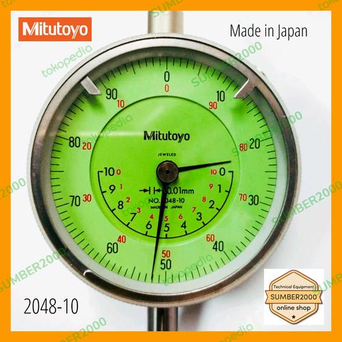 Jual DIAL INDICATOR 0~10MM /0.01MM MITUTOYO 2048-10 COAXIAL MADE IN ...