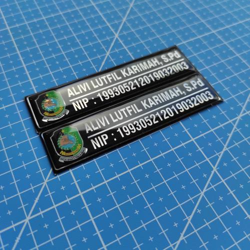 Jual NAMA DADA PAPAAN NAMA NAME TAG NAMA DADA STAINLESS SILVER COSTUM ...