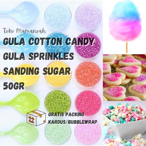 Jual gula kristal warna warni / sprinkle / sprinkles sugar coloured ...