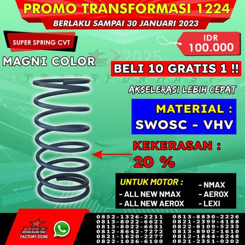 Jual PER CVT / SUPER SPRING CVT NMAX BRT - 10%-15% - Kab. Bogor - BRT ...