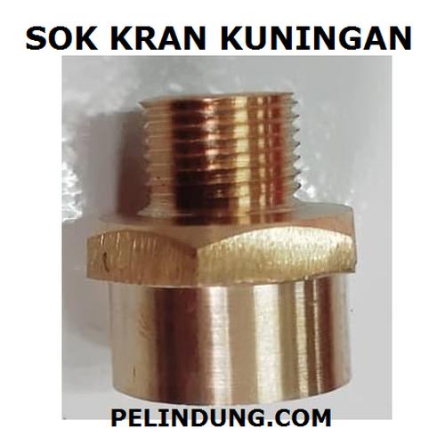 Jual Sock Drat Luar Dalam Kuningan 1/2 x 3/4 inch Soket Kran SDL SDD ...