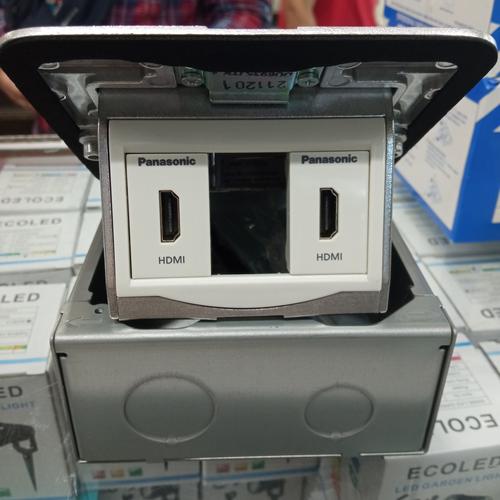 Jual floor soket hdmi panasonic stop kontak lantai isi hdmi+hdmi ...
