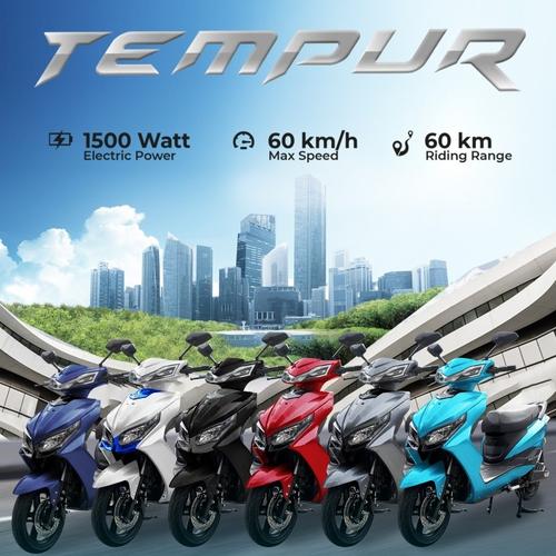 Jual SMOOT Tempur Facelift sepeda motor listrik - Biru Navy - Kota ...