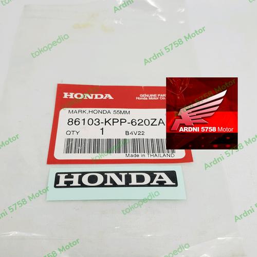 Jual STICKER STIKER MARK LABEL LOGO TULISAN HONDA HITAM 55MM 5.5CM ...