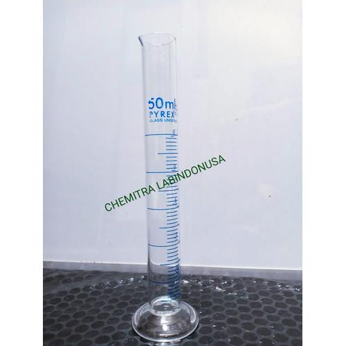 Jual PYREX gelas ukur 50 ml skala biru, measuring cylinder - Kab ...