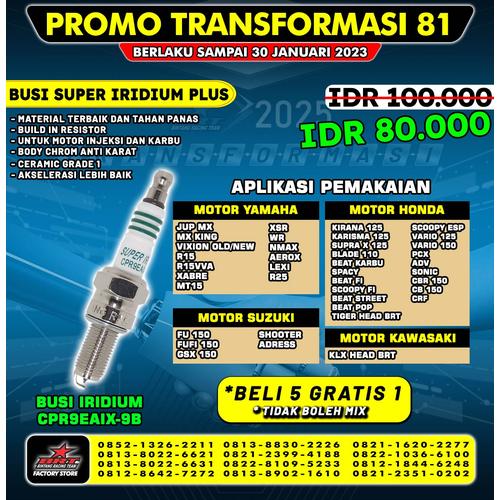 Jual BUSI IRIDIUM BRT - CPR9EAIX-9B - Kab. Bogor - BRT FACTORY ONLINE STORE | Tokopedia