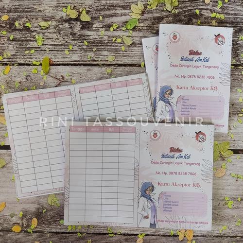 Jual kartu KB bidan model buku lipat 2 - kartu akseptor KB bidan - Kab ...