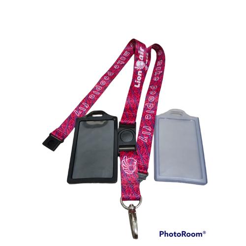 Jual Lanyard Id Card Lion Air Grup dan Cover - id 2 slot hitam - Kota ...