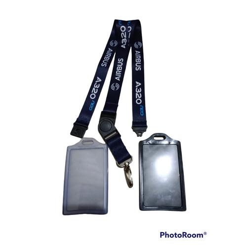 Jual Gantungan Id Card Airbus A320neo dan Cover - id 2 slot hitam ...