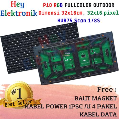 Jual Panel Modul LED P10 RGB Full outdoor Scan 1/8 FULL COLOR SMD (G ...