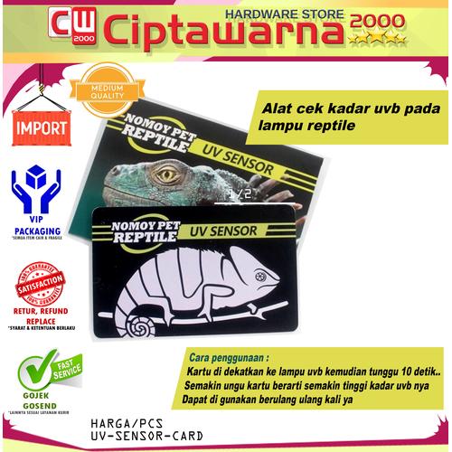 Jual UV Sensor Card Nomoypet uvb card nomoy cek kadar uvb Cek kadar ...