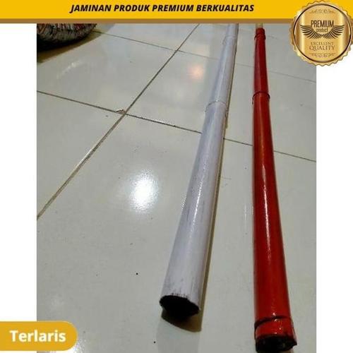 Jual Tiang Bendera Bambu 4 Meter Lwarna Merah Putih Rizwantoko ...