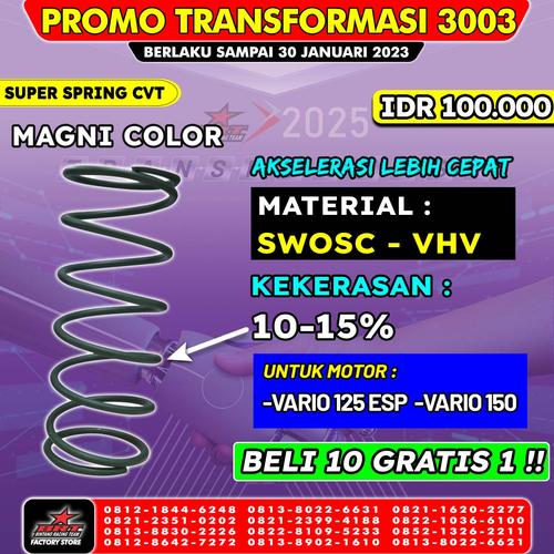 Jual PER CVT / CVT SPRING VARIO 125 - 20% - Kab. Bogor - BRT FACTORY ...