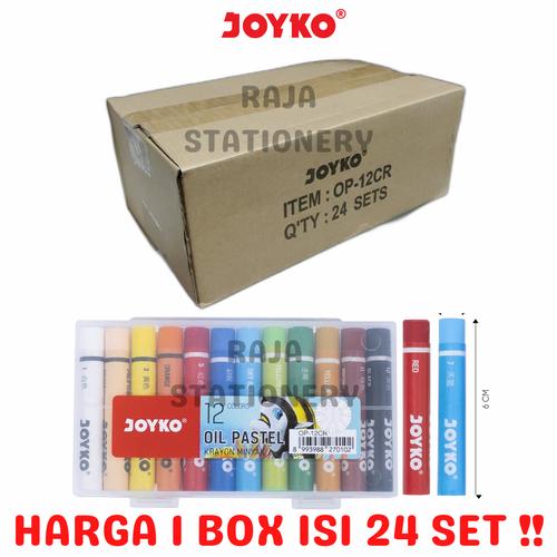 Promo JOYKO CRAYON 12 COLOURS OIL PASTEL KRAYON 12 WARNA OP-12CR [24PCS ...
