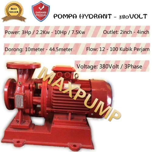 Jual Pompa Air Pompa Booster Pompa Hydrant Fire Pump 3 Phase 3Hp 2Inc ...