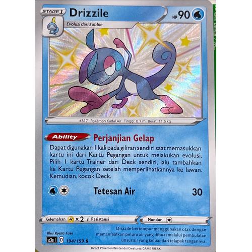 Jual Drizzile Shiny Perjanjian Gelap- sc3a 194 - Pokemon Kartu ...