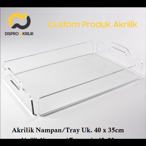 Jual custom Akrilik Nampan | Acrylic Tray |Serving Tray AN 003 40x35cm ...