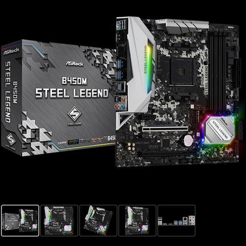 Promo Asrock B450M Steel Legend | RGB Socket AM4 For Ryzen Cicil 0% 3x ...