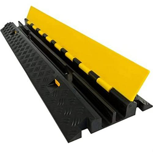 Jual Heavy duty 2 channel yellow and black /cable protector 2 line ...