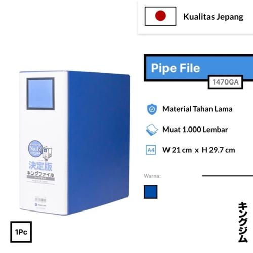 Jual Ordner Binder King Jim 1470GA A4 / Pipe File A4 - Jakarta Utara ...